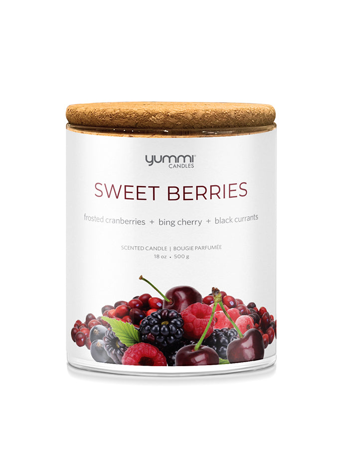 18oz Sweet Berries Scented Jar Candles - each – Yummi Candles Canada