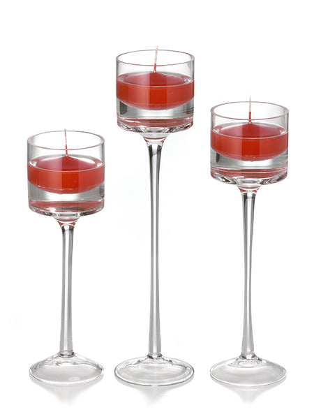 18 Floating Candles and 18 Monet Stem Holders – Yummi Candles Canada