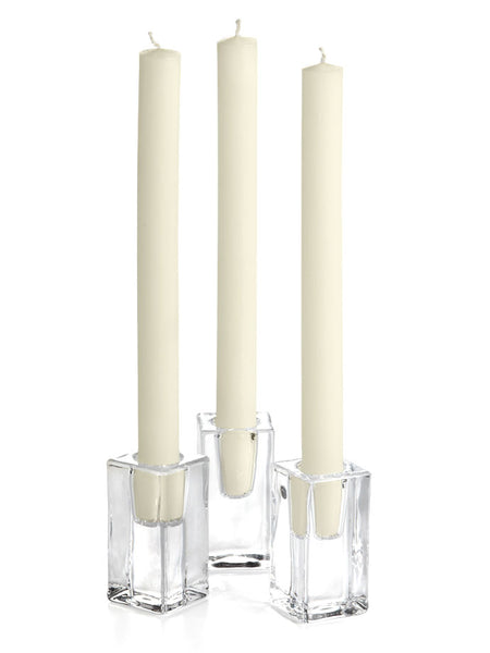 20 Formal Taper Candles & 20 Square Block Holders – Yummi Candles Canada