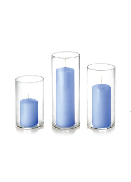 Slim Pillar Candles and Cylinder Vases - Set of 36 – Yummi Candles Canada
