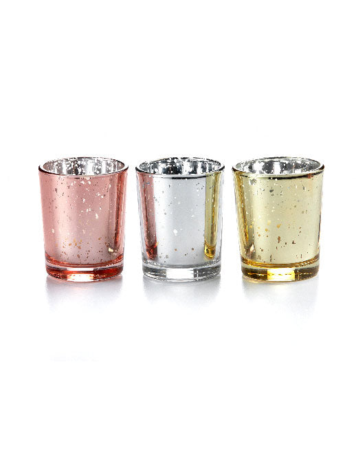 Unscented Metallic Biolight Jars - Set of 12 – Yummi Candles Canada